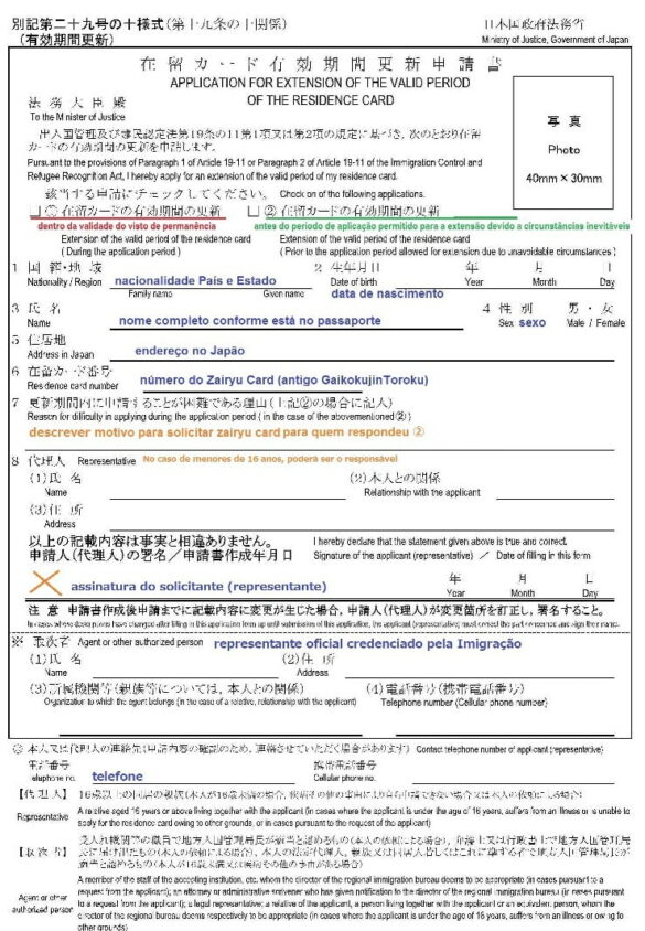 Renovação Zairyu Card (Cartão de Residência) - Guia Japão
